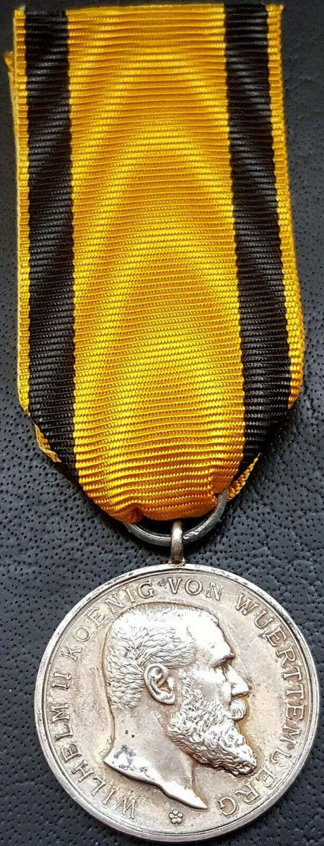 9976 German WW1 Wurttemberg Silver Military Merit Medal Verdienstmed – Iron Cross Militaria