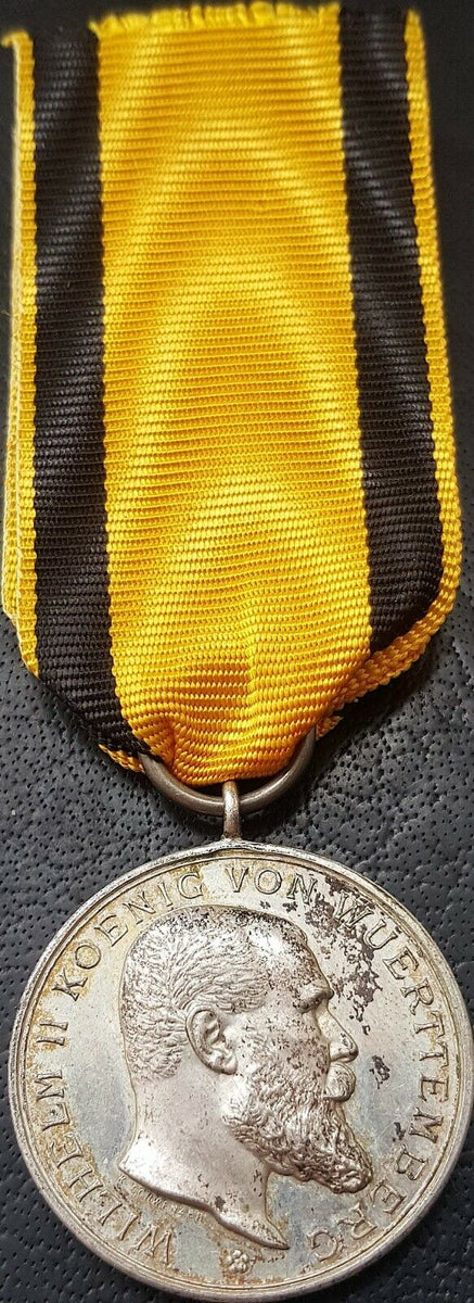 10673 German WW1 Wurttemberg Silver Military Merit Medal Verdienstme – Iron Cross Militaria