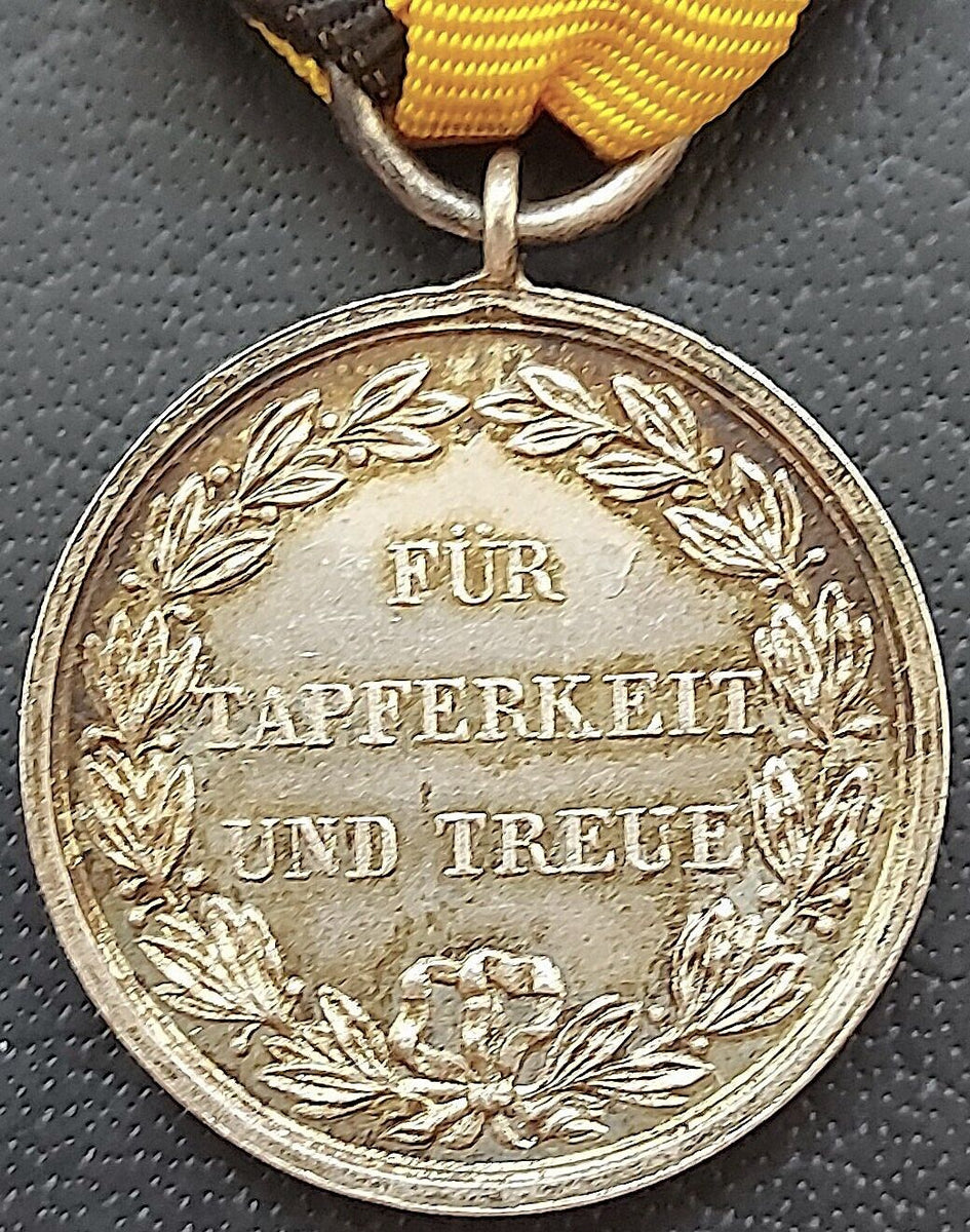 11353 German WW1 Wurttemberg Silver Military Merit Medal Verdienstme – Iron Cross Militaria