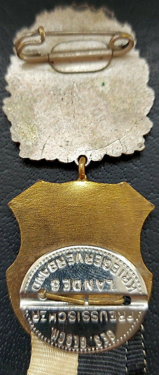11095 German post WW1 Prussian Warrior League Veteran 25 Year Member ...