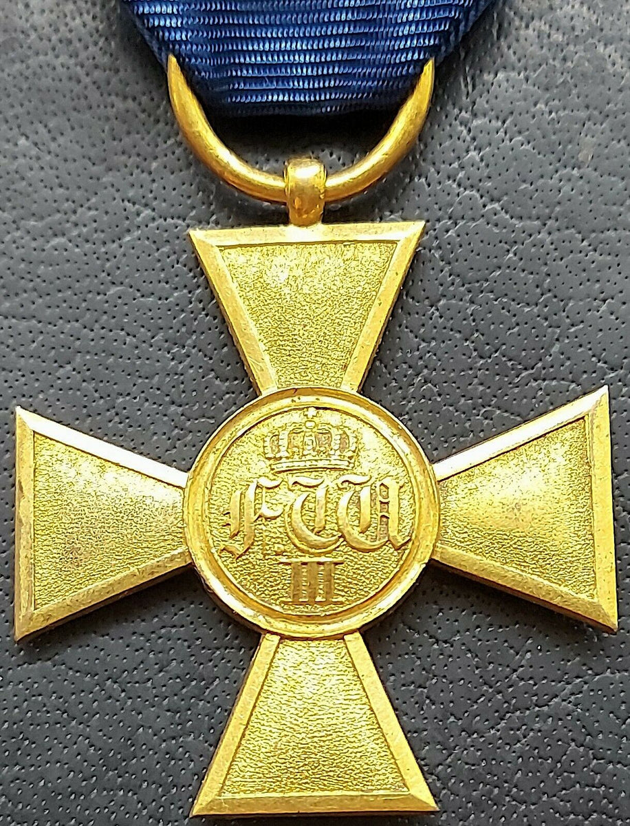 11117 German WW1 Prussian Long Service Cross for Officers for 25 Yea ...