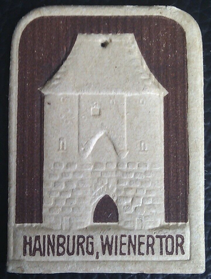 1154 German Winterhilfswerk WHW cardboard badge pendant WW2 GATE MAI ...